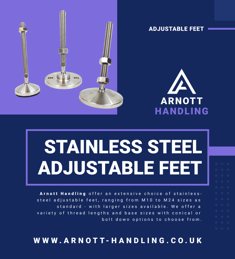Stainless Steel Adjustable Feet - Arnott Handling