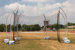 Gill High School Portable Discus Cage | On Track & Field