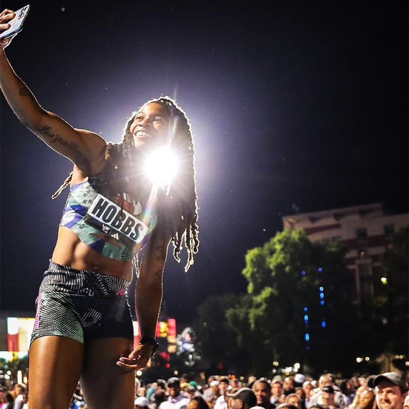 Episode 85 | USA Sprinter Aleia Hobbs - LIVE from Las Vegas! | On Track ...