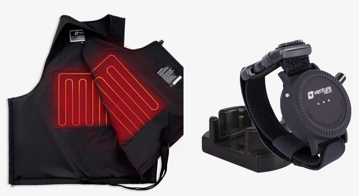 Venture Heat PRO V3 Waterproof Heated Diving Undersuit, XLarge - COJO ...