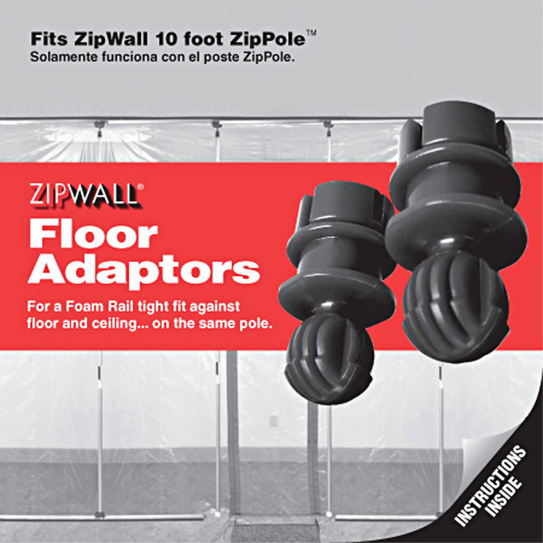 ZipWall - Floor Adapters for Foam Rails on 10' SLPs: FA10 | First Place ...