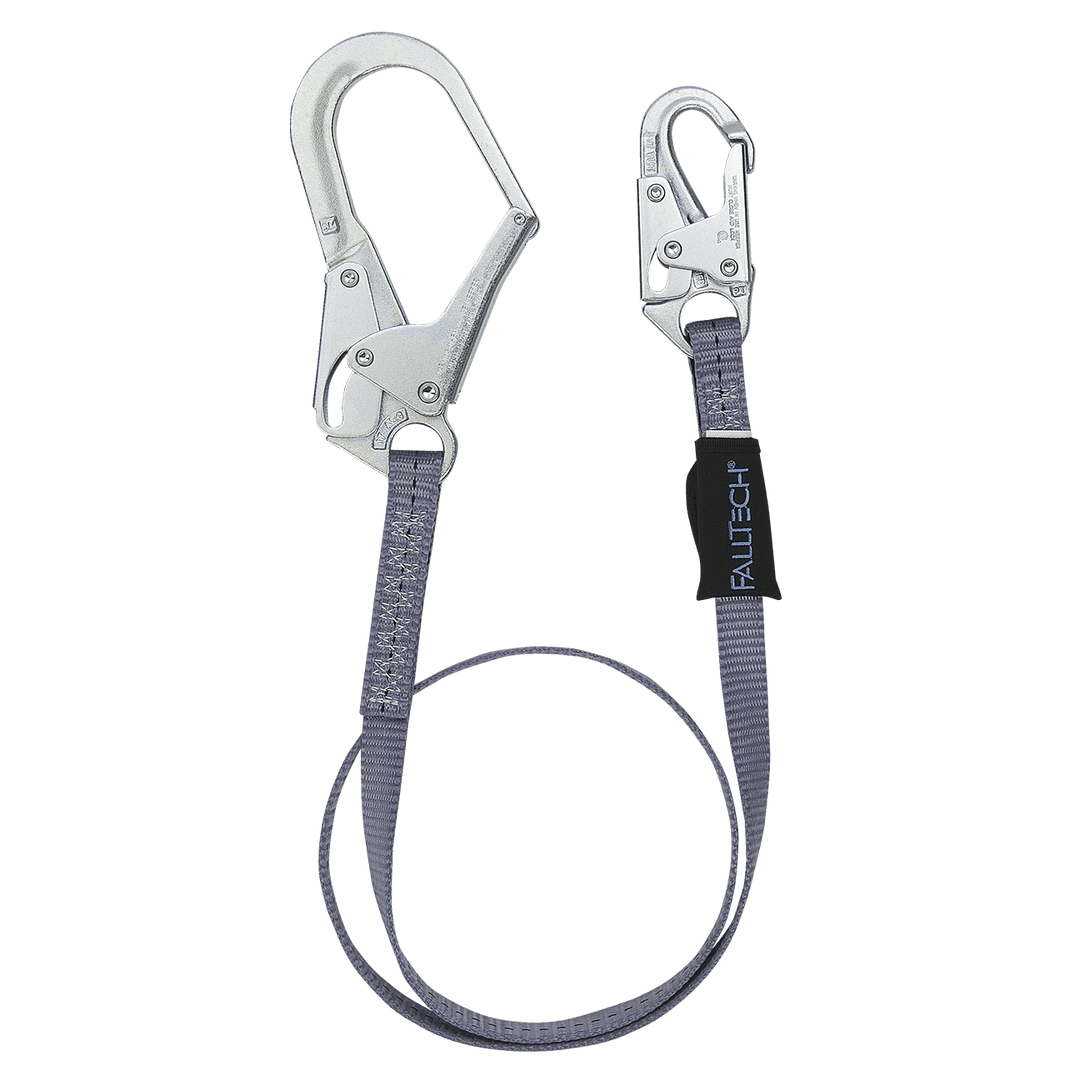 FallTech 6' Restraint Lanyard; Web with Rebar Hook | First Place Supply
