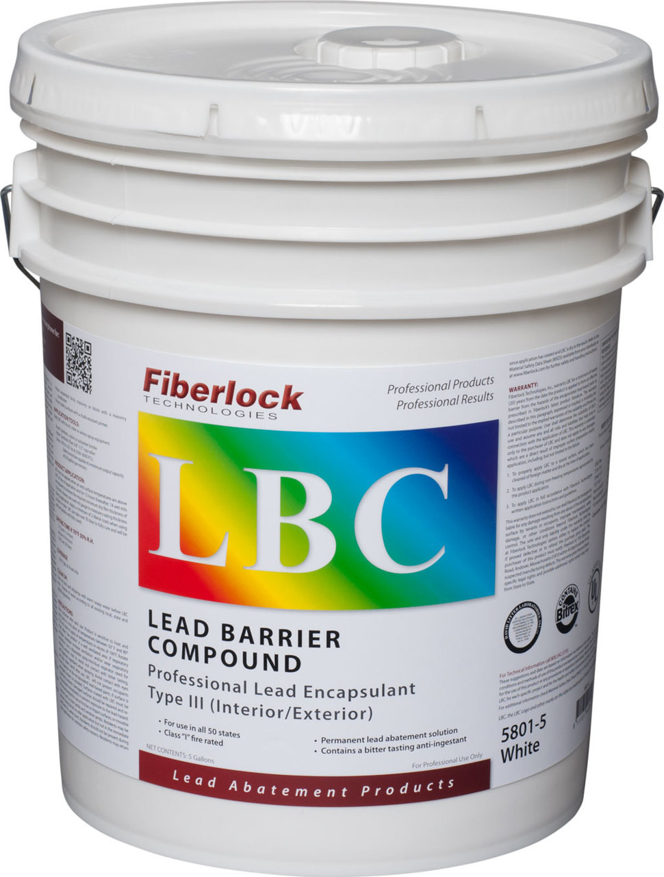 Fiberlock L-B-C Industrial Lead Encapsulant | White (One Gallon) | 5801