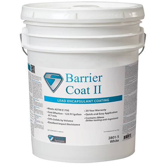 Barrier Coat II - Lead Encapsulant Coating (White, 5 Gallon): 2801-5 ...