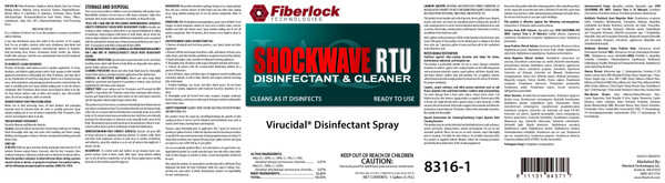 Fiberlock ShockWave RTU Mold Killer, Sanitizer, & Disinfectant: 5G