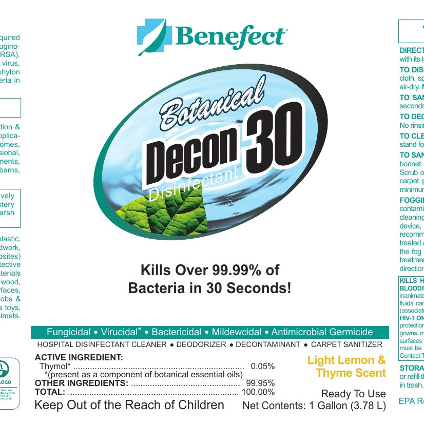 Benefect Decon 30: Botanical Disinfectant for Safe Restoration