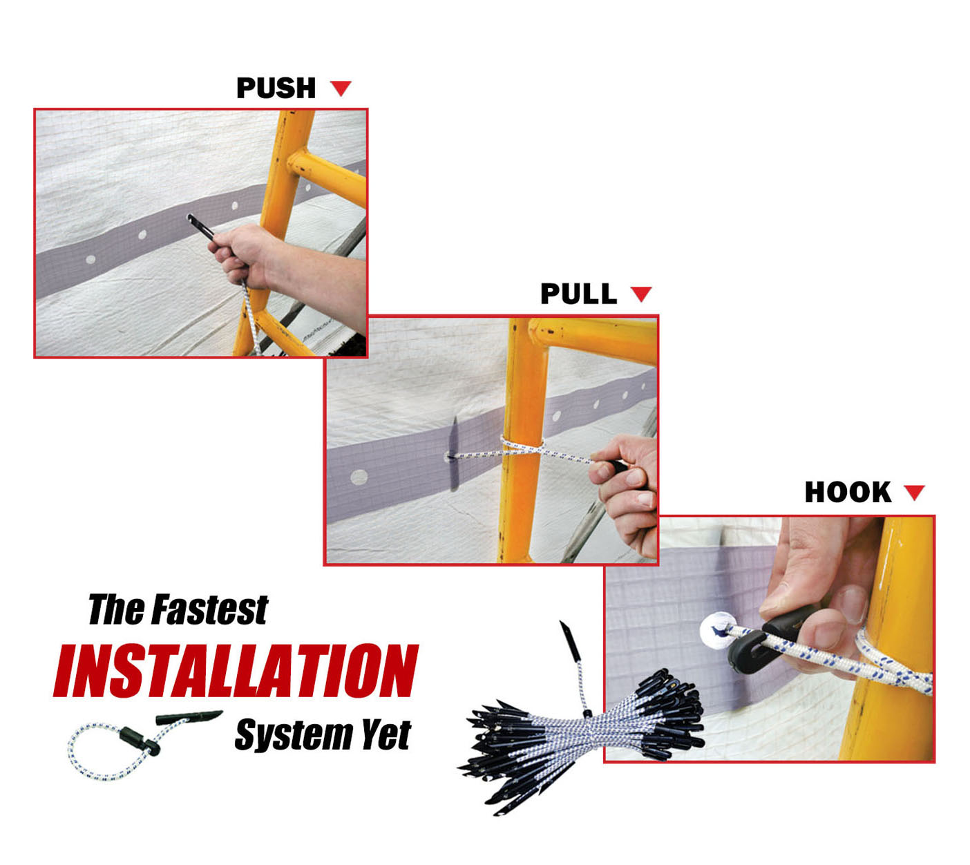 Dropped Object Prevention Mats 6' x 8' Black Mesh Yellow Border With ...