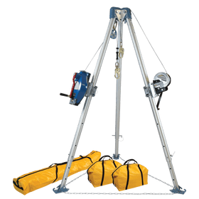 FallTech 11' Tripod Kit with 7281 3-Way SRL-R, 7297 Winch and Storage Bags