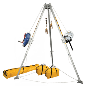 FallTech 8' Tripod Kit with 7297S Winch, 7281S 3-way SRL-R and Storage Bags