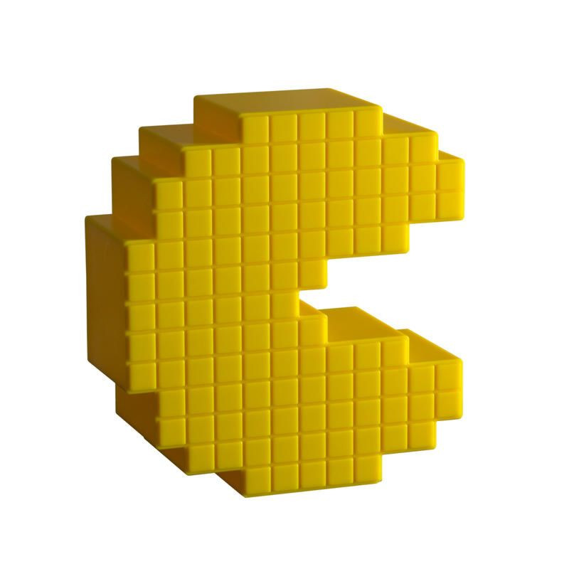 Pac Man Pixelated Icons Light