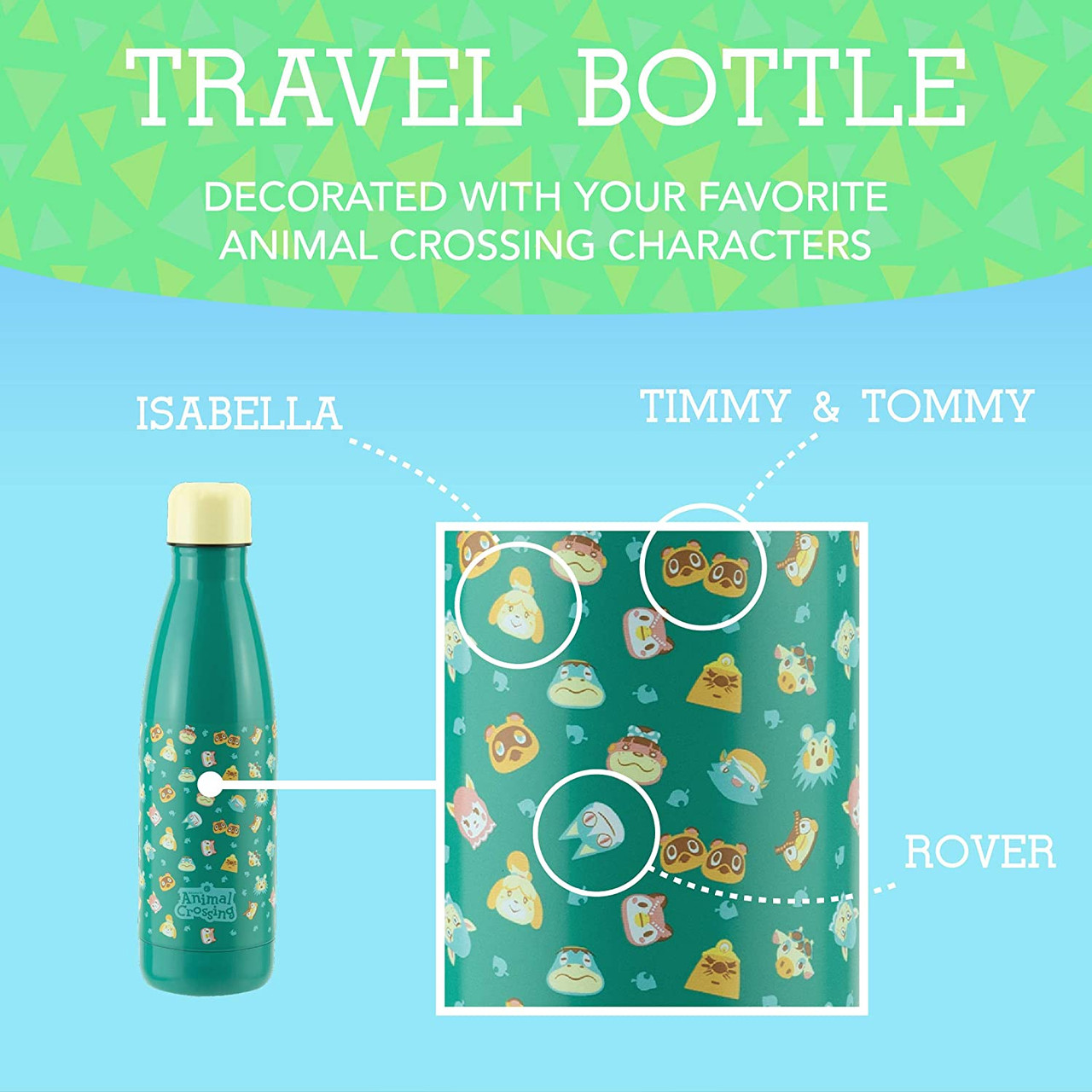 Animal Crossing Metal Drinks Bottle