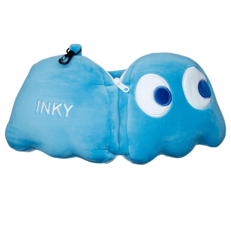 Pac Man Blue Ghost Travel Cushion & Eye Mask