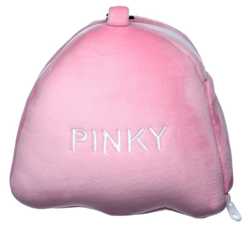 Pac Man Pink Ghost Travel Cushion & Eye Mask