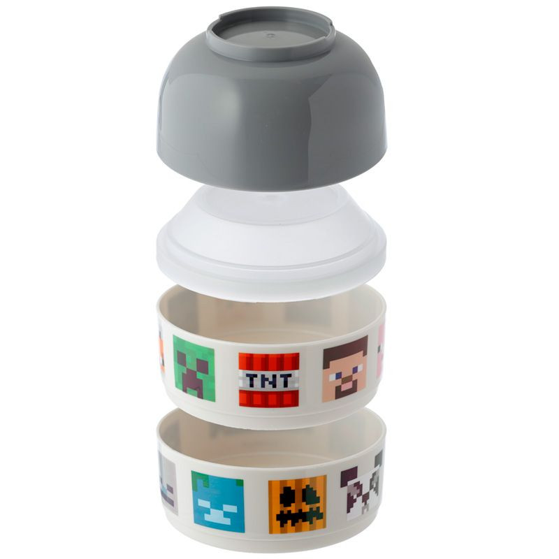 Minecraft Faces Bento Stacking Lunch Boxes