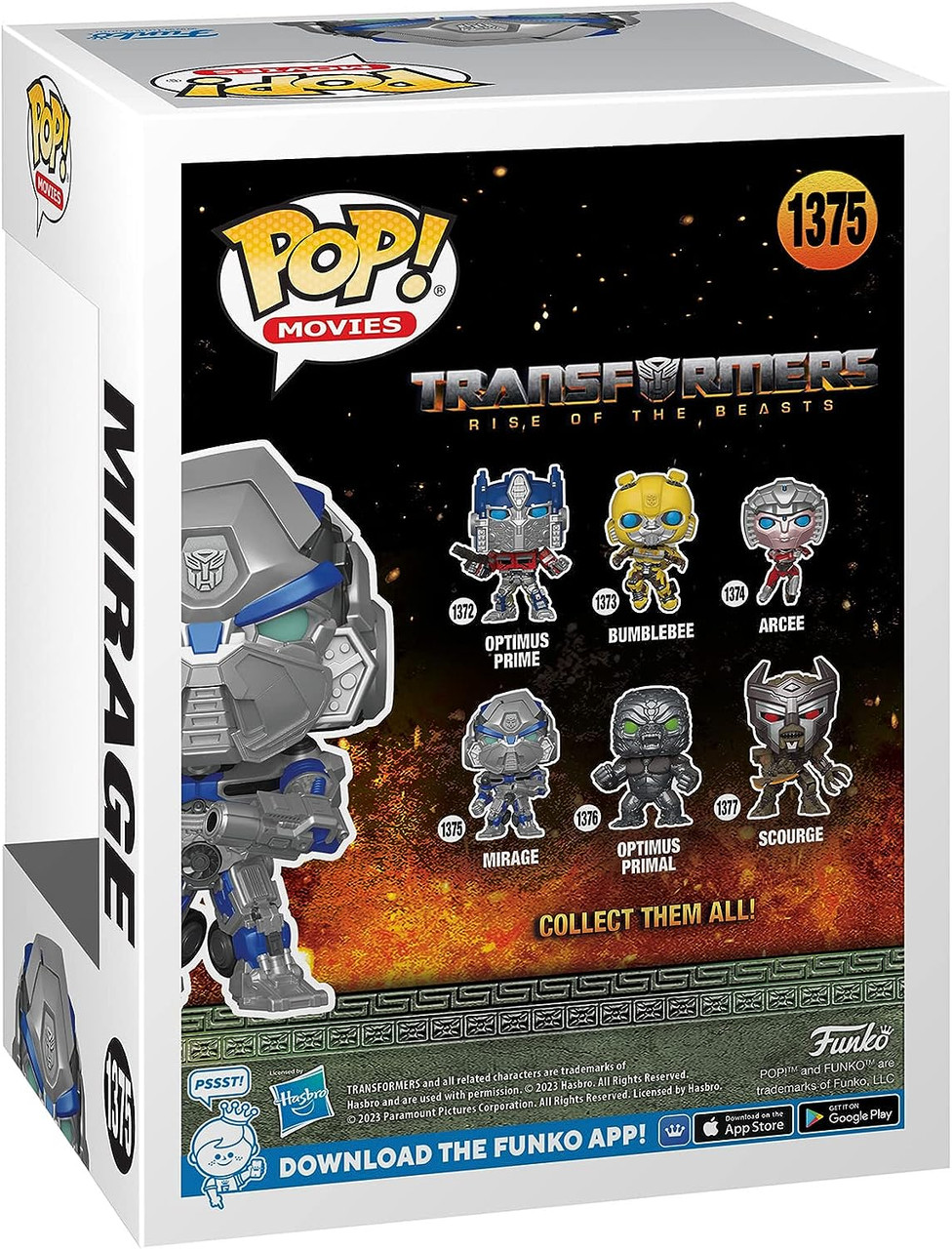 Transformers Mirage Funko POP 1375 Figure