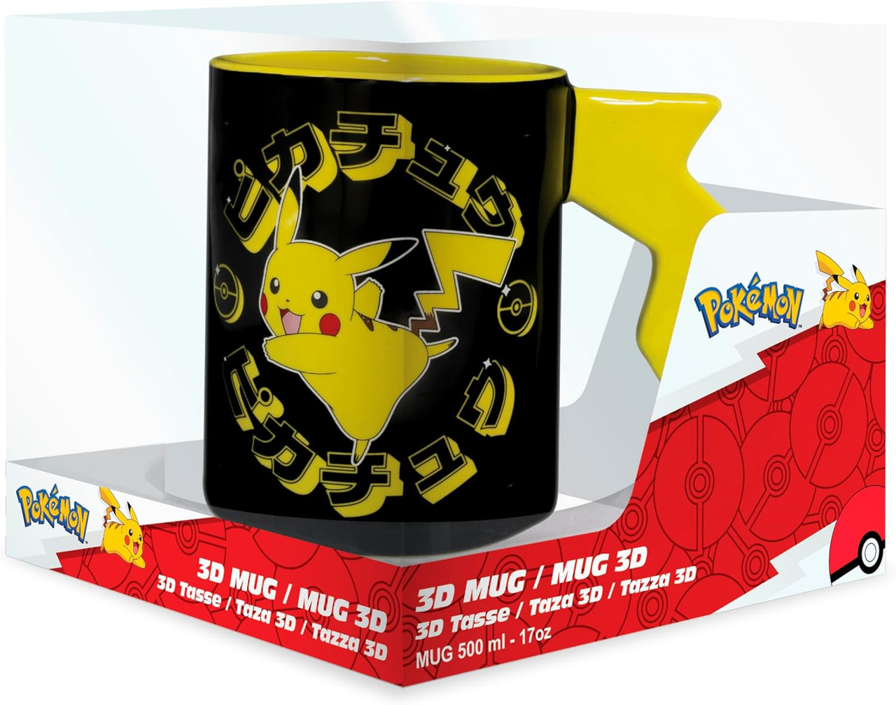 Pokemon Pikachu Lightning Bolt 3D Handle Mug