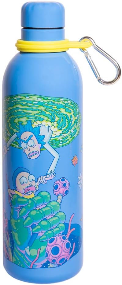 Rick & Morty Hot Cold Metallic Drinks Bottle