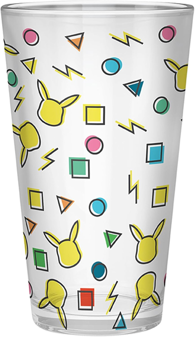 Pokemon Pikachu Pattern Large Drinking Glass