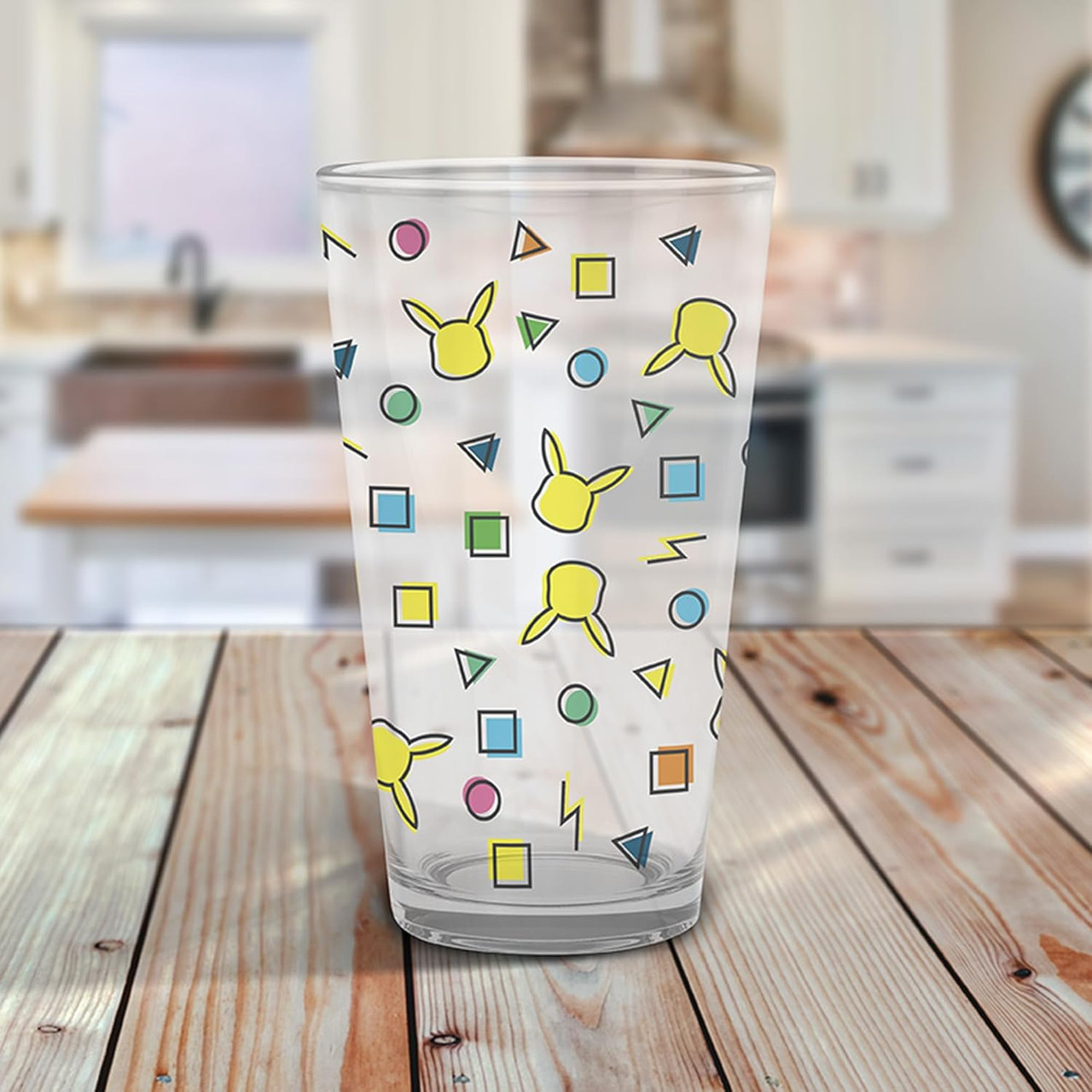 Pokemon Pikachu Pattern Large Drinking Glass