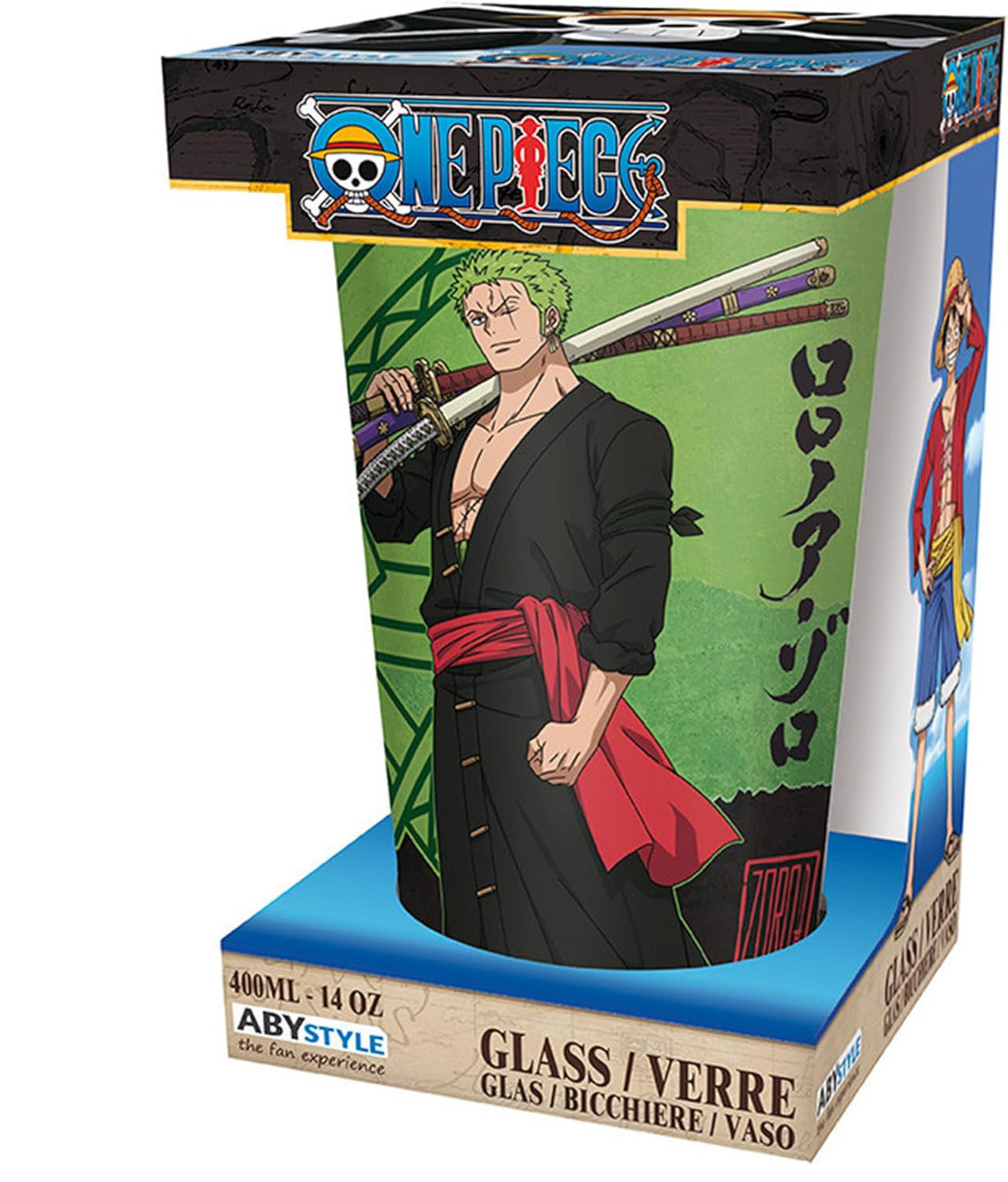 One Piece Zoro Large Drinking Glass