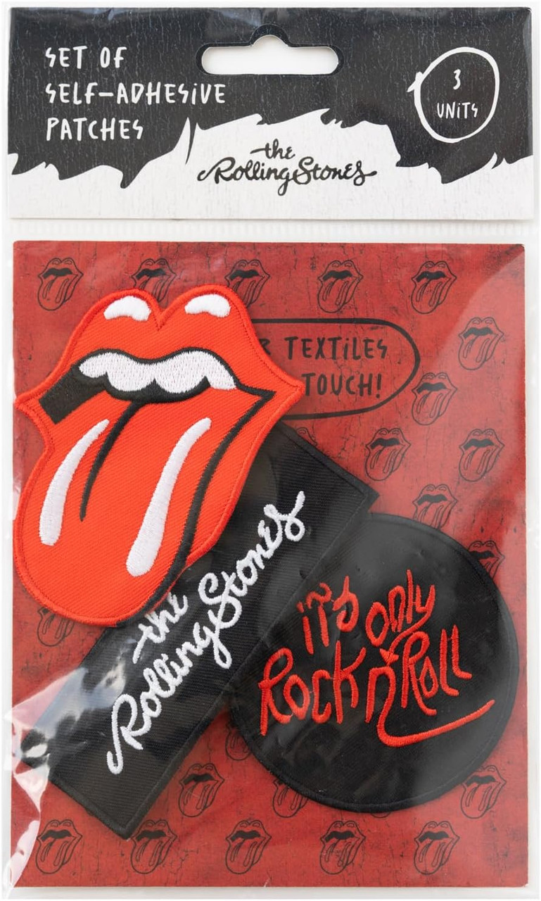 Rolling Stones Set Of 3 Patches