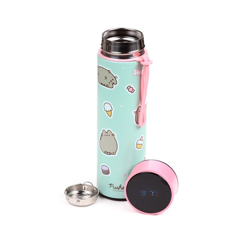 Pusheen The Cat Hot & Cold Drinks Bottle With Digital Thermometer