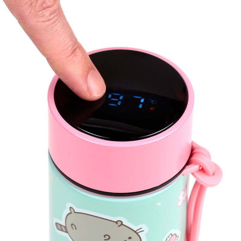 Pusheen The Cat Hot & Cold Drinks Bottle With Digital Thermometer