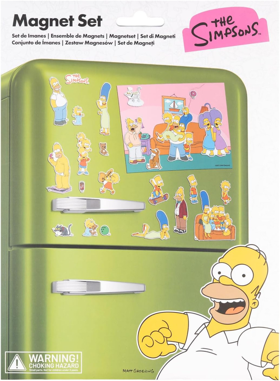 The Simpsons Family Die Cast Fridge Magnet Set