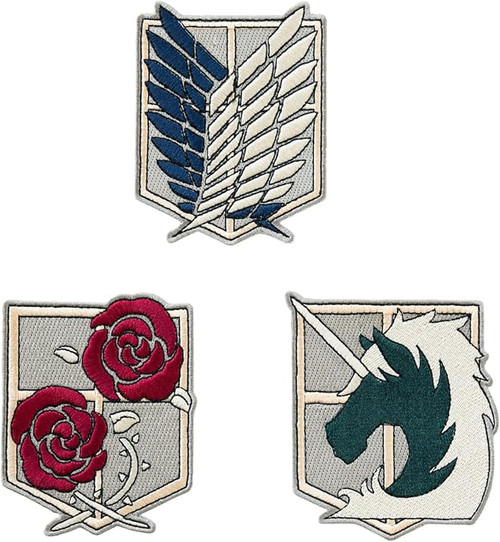 Attack On Titan Set Of 3 Patches