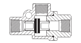 Sealco 320100 Two-Way Check Valve for Trailer Air Systems – ⅜″ NPT