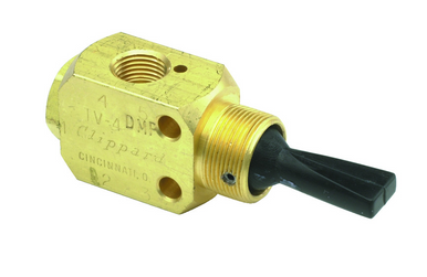 4-Way Toggle Air Valve – 1/8 NPT Detented/Detented – Manual Pneumatic ...