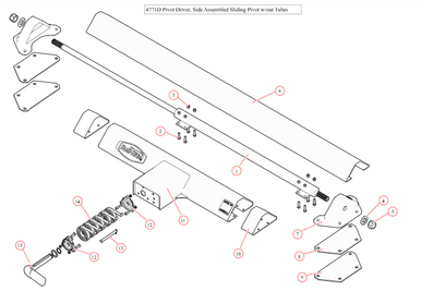 Roll Rite 4771D Pivot Driver – Sliding Pivot for Roll-Off Tarp Systems