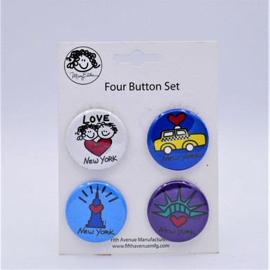 New York City Four Botton Set - NEW YORK GIFTS