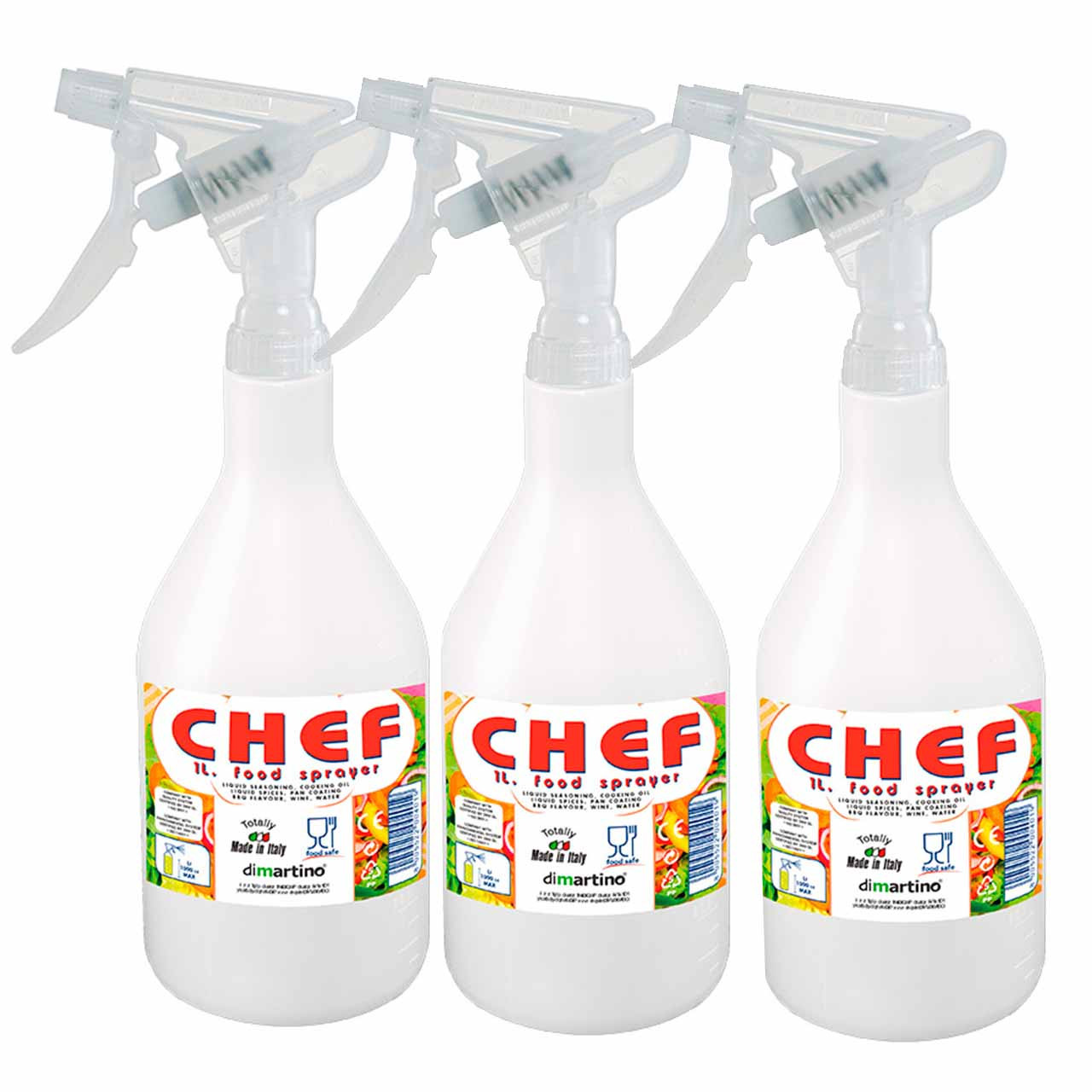 Food Safe Spray Bottle for Oils, Juices, and BBQ Sauces - CHEF 1L