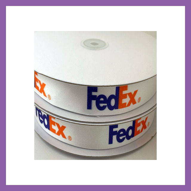 1 1/2" Full Color Satin Logo Ribbon - Ribbon Warehouse