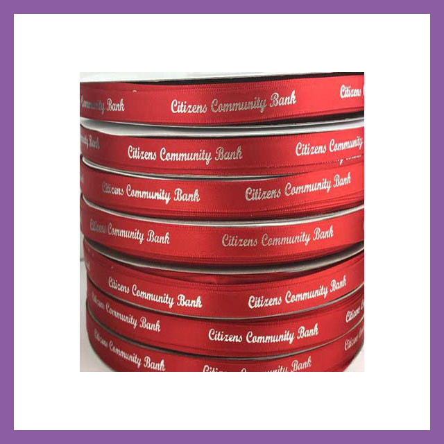 3/8" Single Color Satin Personalized Ribbon (Small Quantity) - Ribbon ...