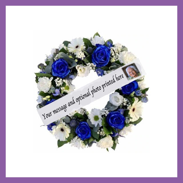 Personalized Funeral Ribbon Satin Ribbon Memorial Custom Printed
