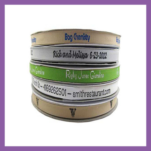 Personalized Ribbon Grosgrain Ribbon Wedding Party Christmas 5/8
