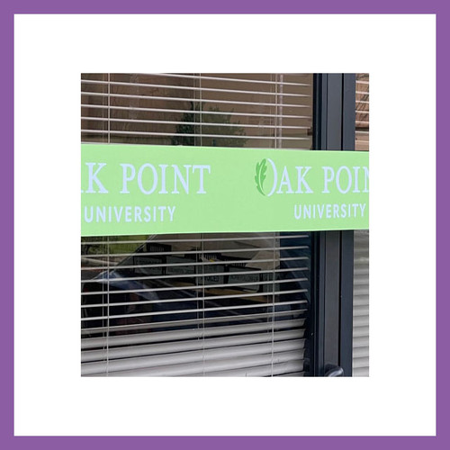 Grand Opening Banner Ribbon for Ribbon Cutting Ceremony