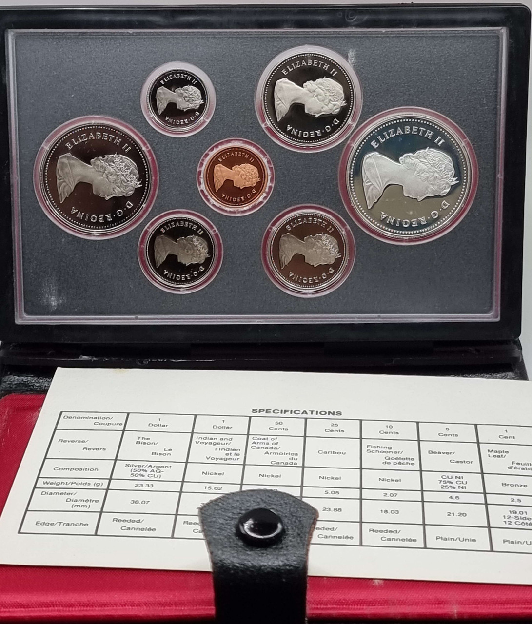 Canada 1982 Royal Canadian Mint Proof Coin Set