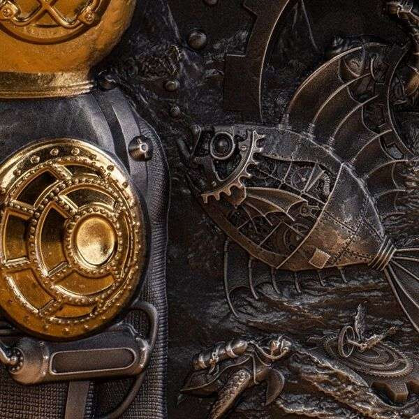 Cook Islands 2022 NAUTILUS Steampunk 3 Oz Silver Coin