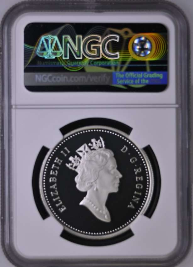 CANADA 1 DOLLAR 2003 SILVER PROOF COIN NGC PF70 POP 1