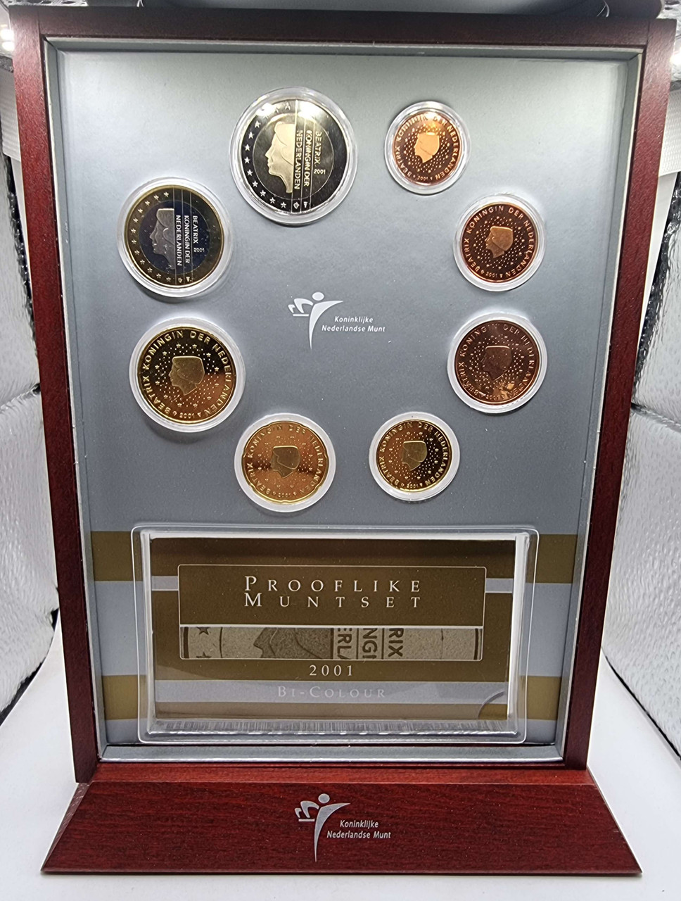 NETHERLANDS 2001 2 EURO YEAR PROOF COIN SET