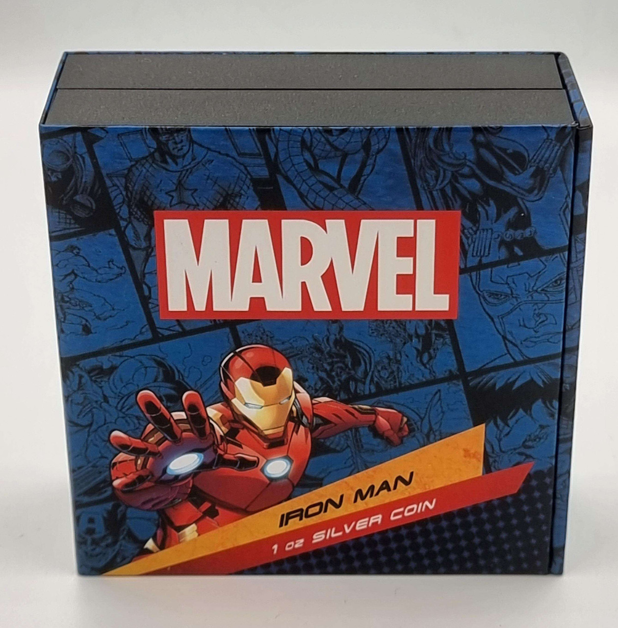 IRON MAN Marvel Shaped 1 Oz Silver Coin .999 Niue 20231