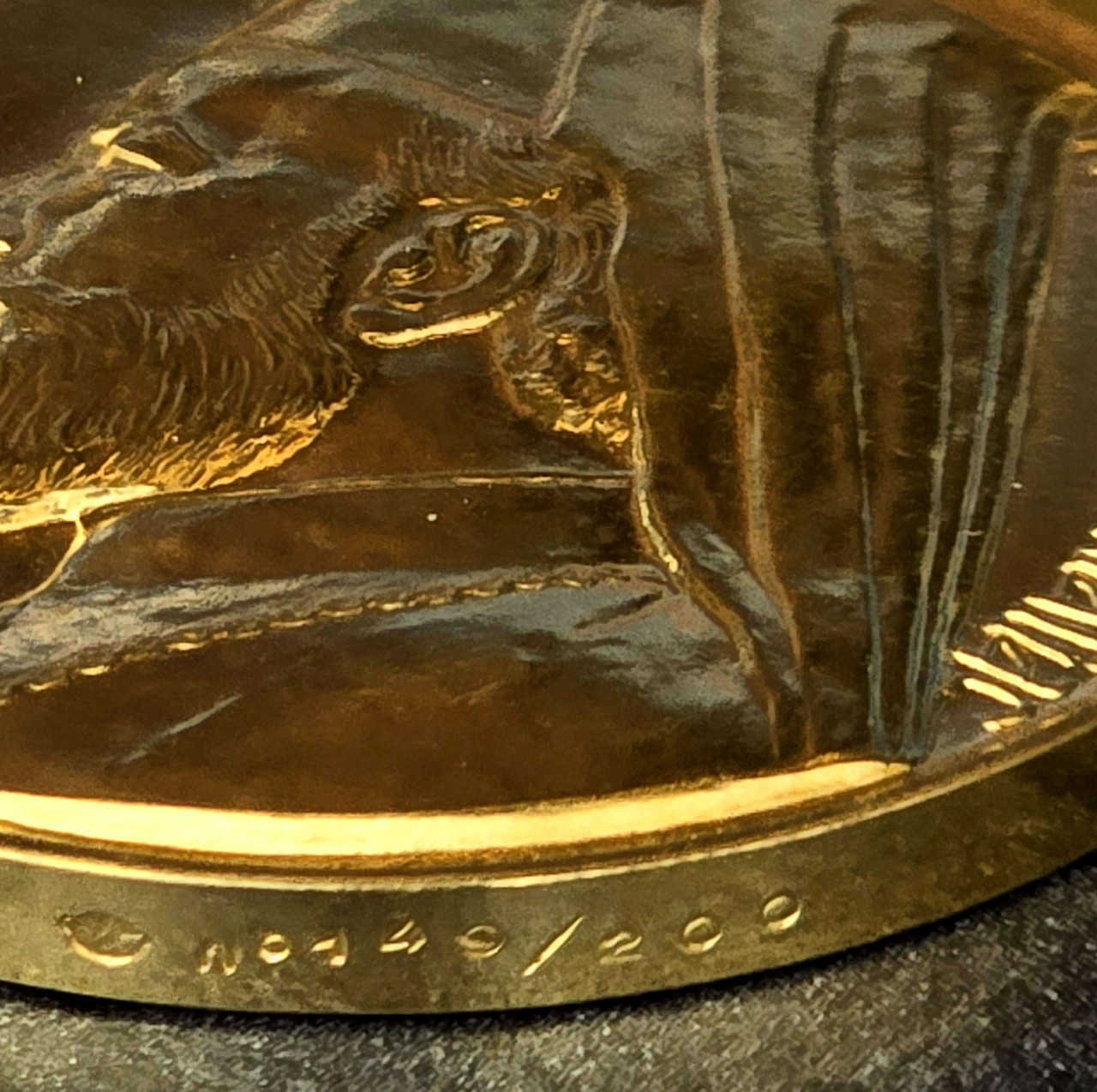 CYPRUS 1966 (1975) GOLD 5 POUNDS MAKARIOS NUMBERED RARE COIN