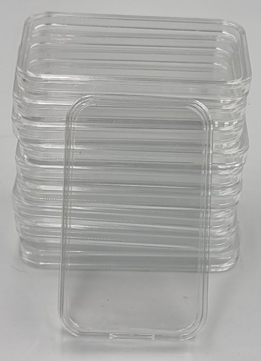Rectangular Coin Capsules for 1 oz ROYAL MINT silver bar 10