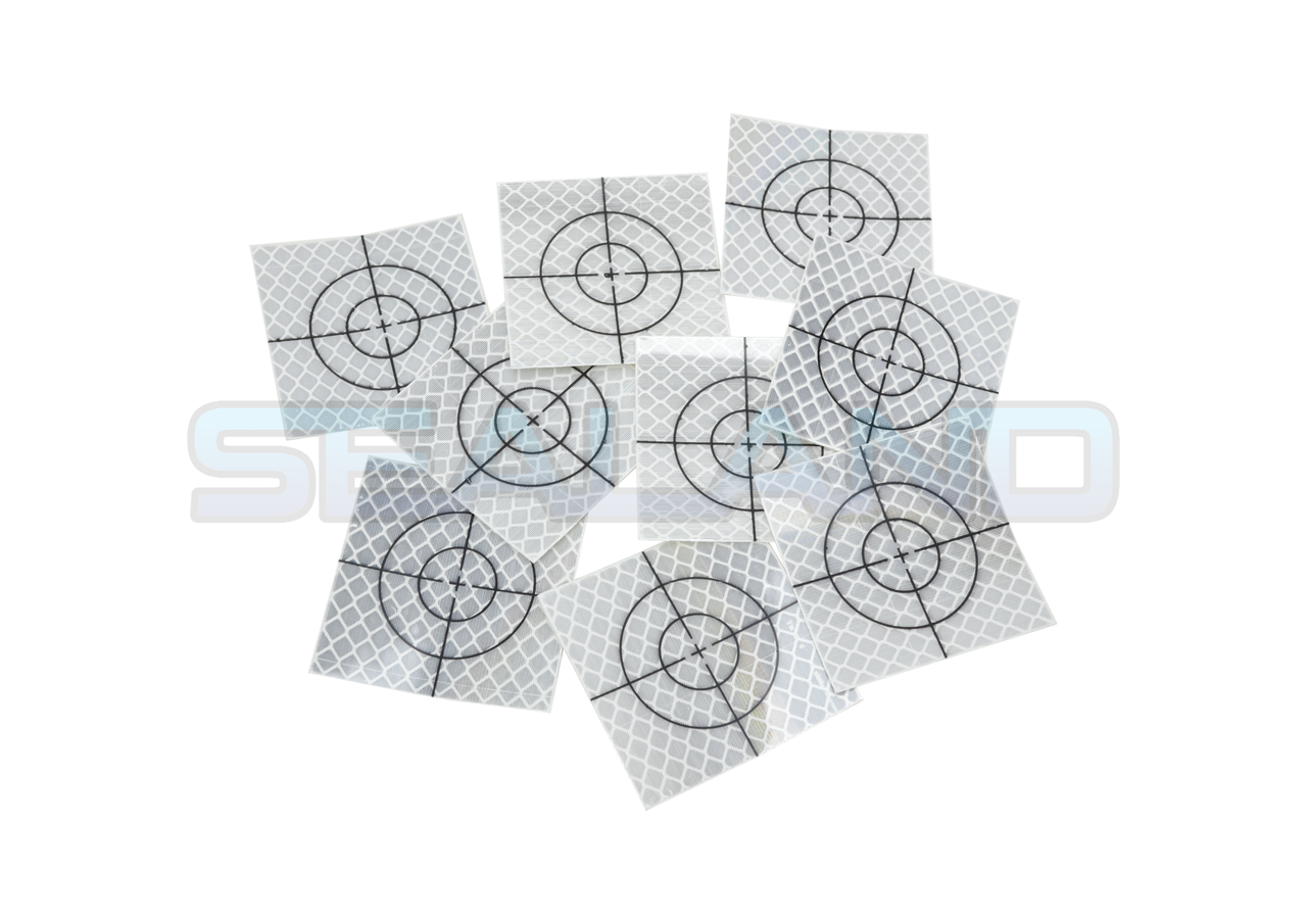 Inline 50 x 50mm Silver Retro Reflective Targets - Pack of 20 - Sealand ...