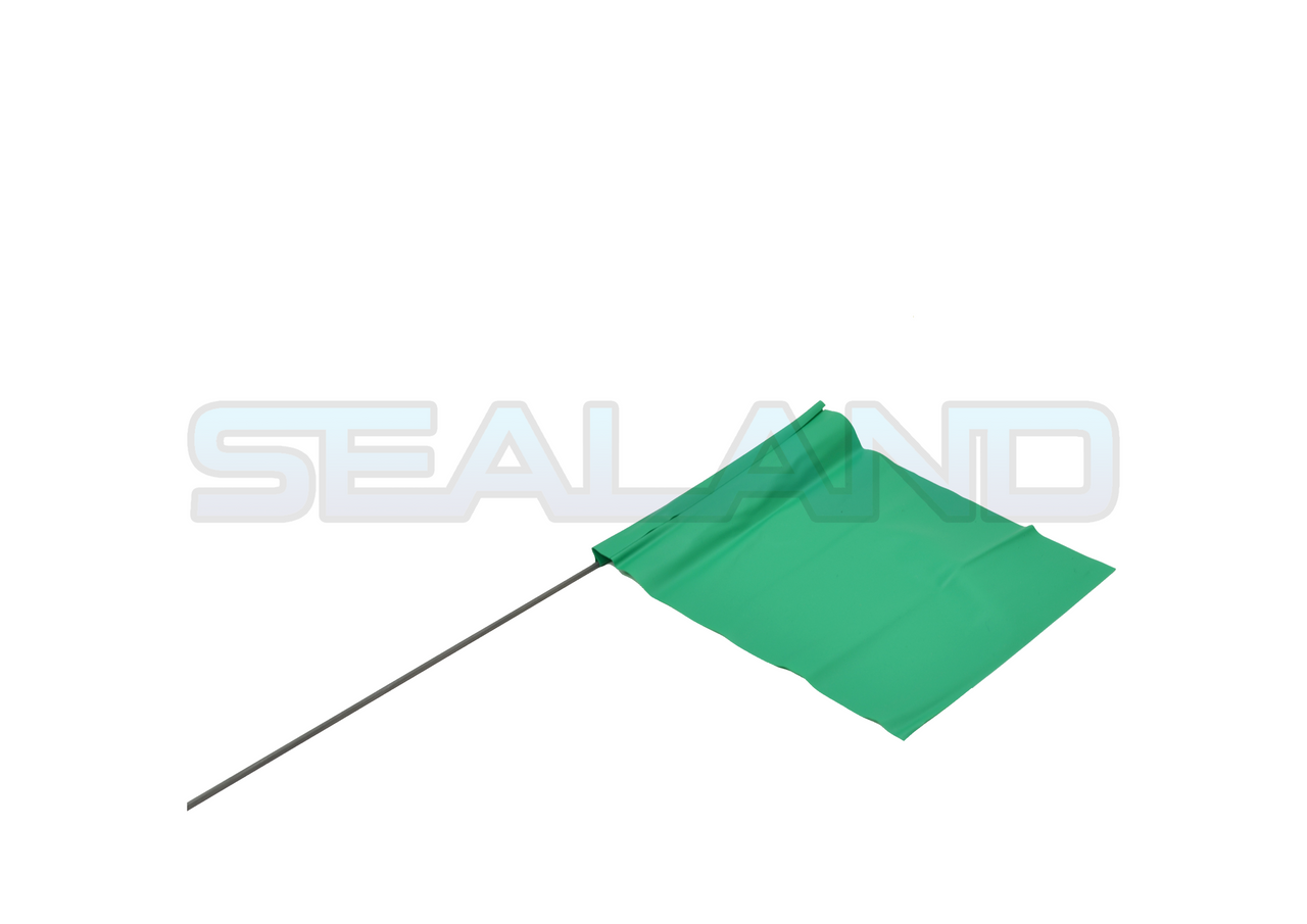 Green Marking Flags - Pack of 100 - Sealand Survey and Safety Equipment