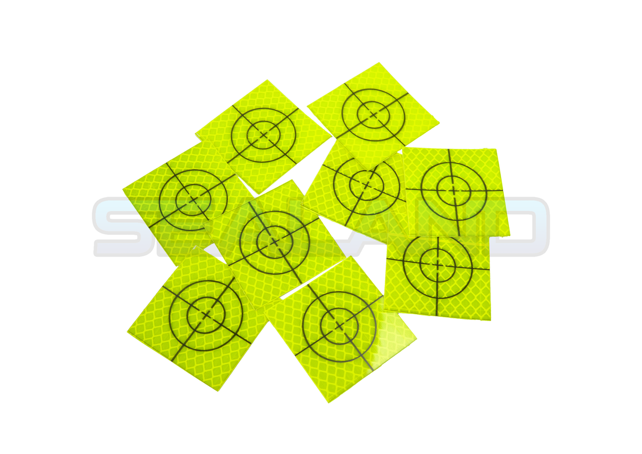 Inline 20 x 20mm Yellow Retro Reflective Targets - Pack of 20 - Sealand ...