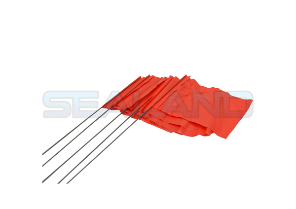 Red Marking Flags - Pack of 100 - Sealand Survey and Safety Equipment